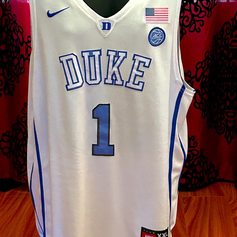 Men’s Nike Zion Williamson White Duke Basketball Jers… - Gem